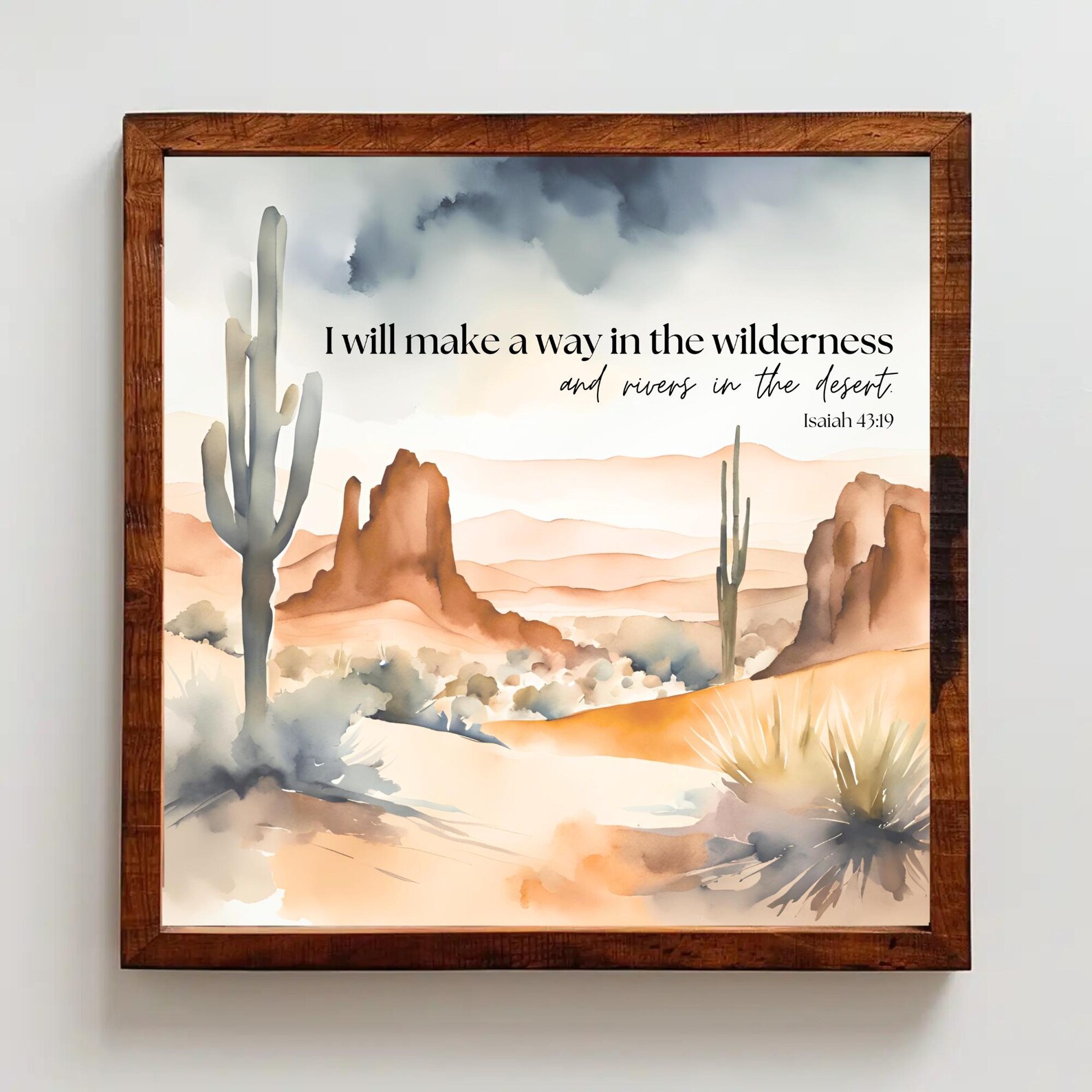 Isaiah 43:19 - Rivers in the Desert - Digital Download, Bible Verse ...