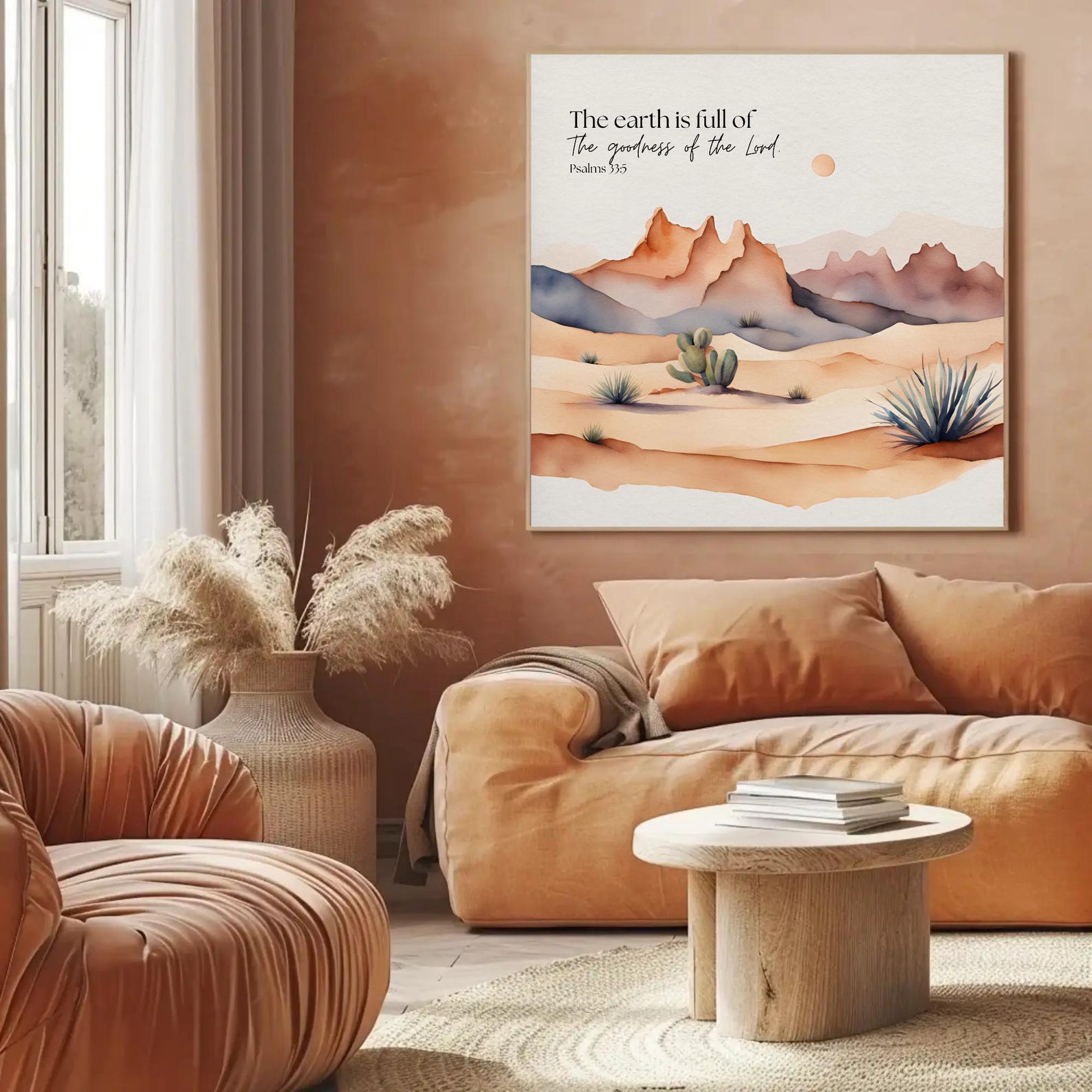 Western Desert Psalms 33:5 Digital Download, Bible Verse, Scripture ...