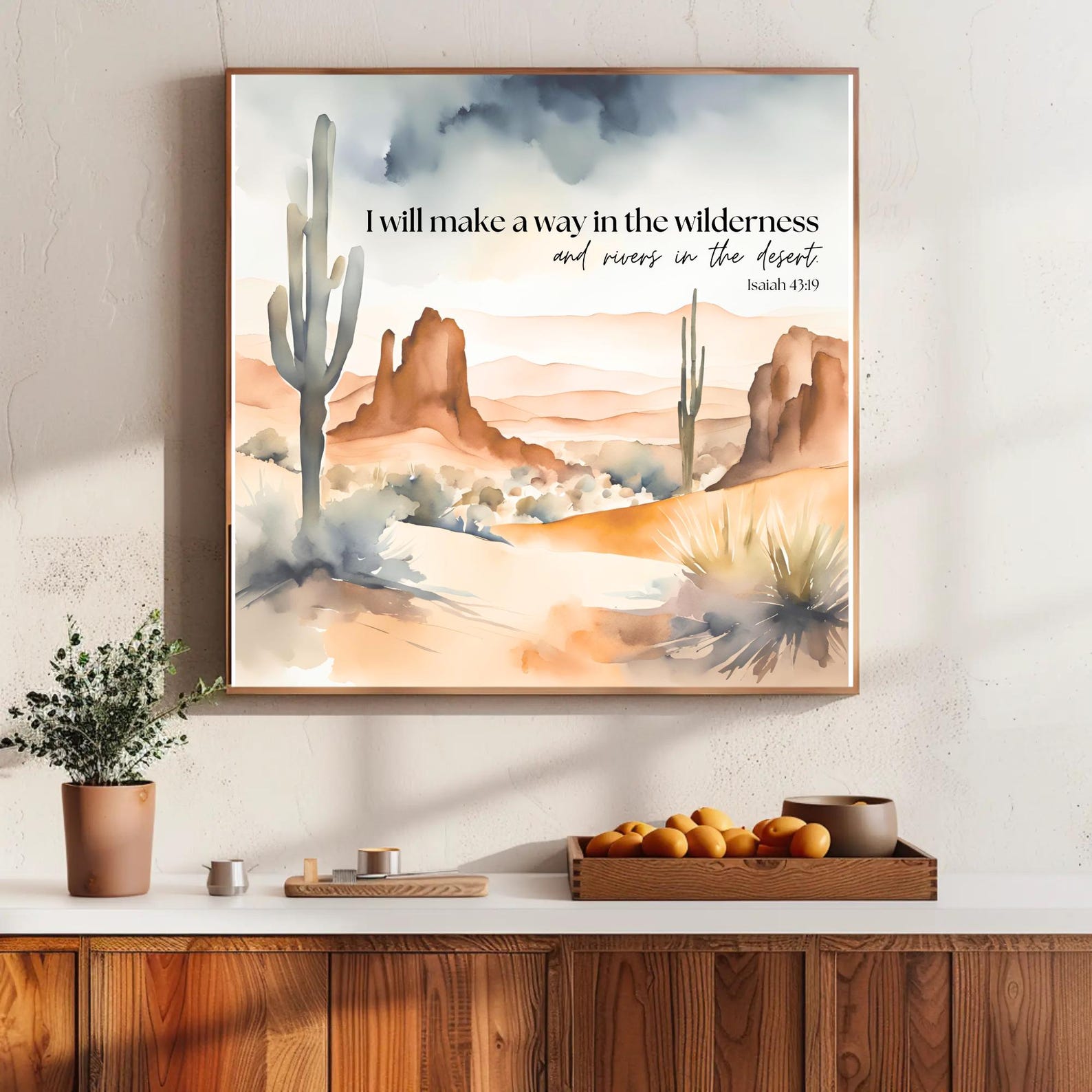 Isaiah 43:19 - Rivers in the Desert - Digital Download, Bible Verse ...