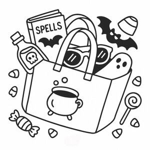 Summerween Spooky Shore Days Coloring Book, Halloween Fun, 20 Pages ...