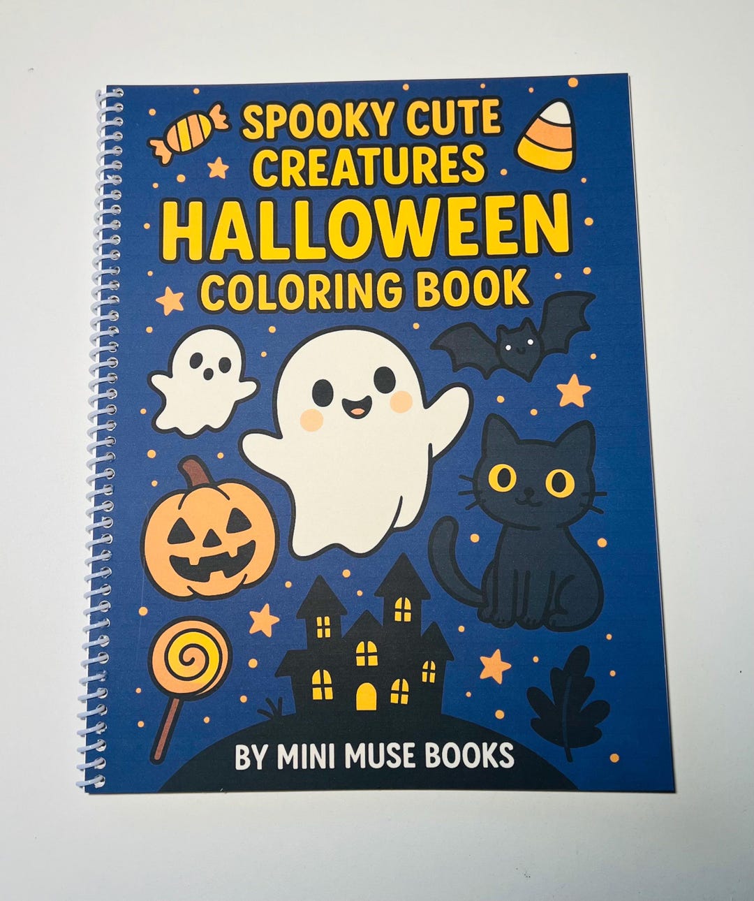 Spooky Cute Halloween Coloring Book | 20 Easy & Fun Pages With Ghosts ...