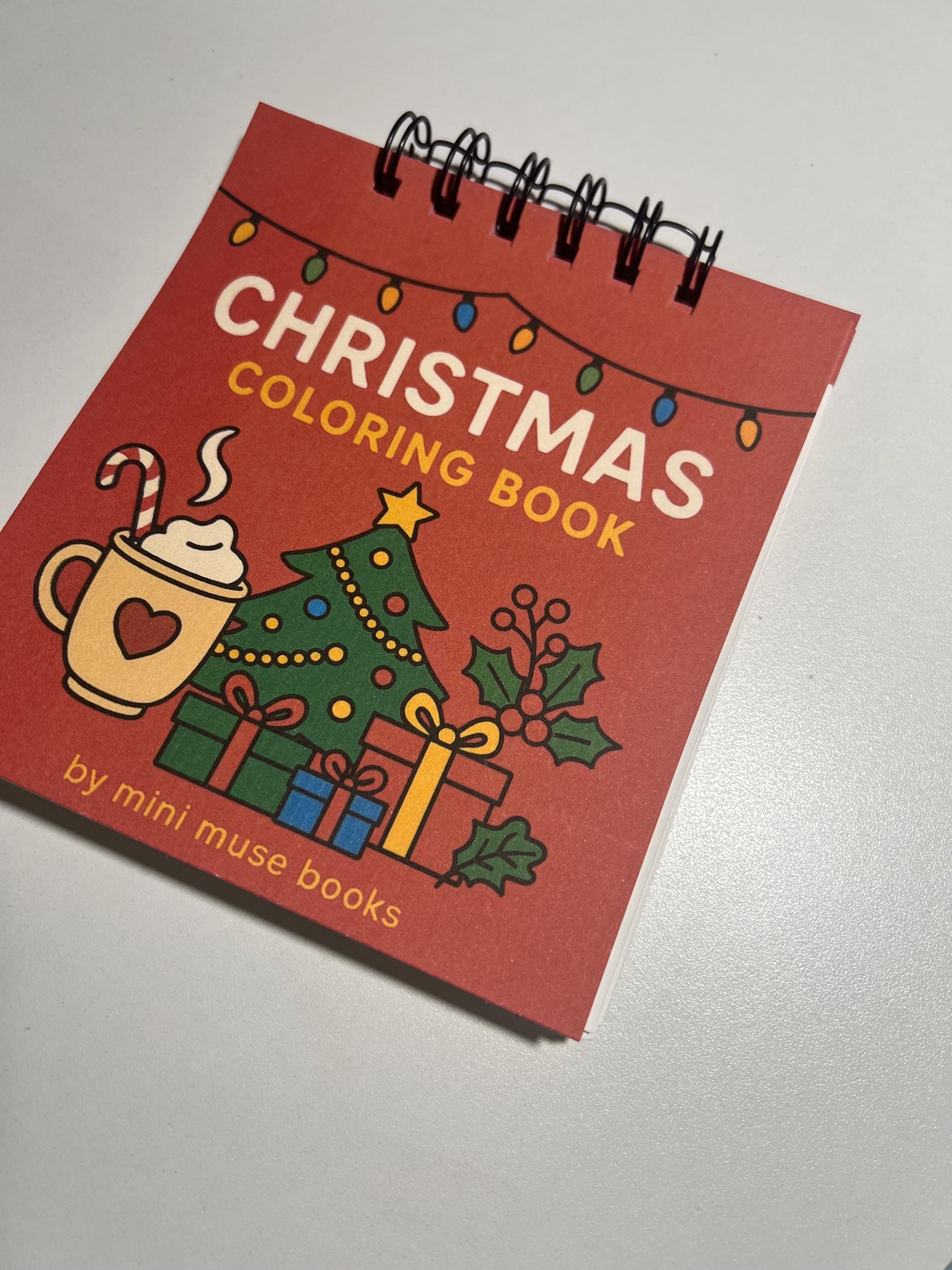 Mini Christmas Coloring Book – Cozy Holiday Illustrations, Stocking ...