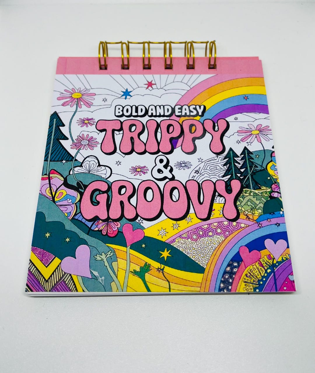 Mini Trippy & Groovy Coloring Book – 20 Pages of Psychedelic Coloring ...