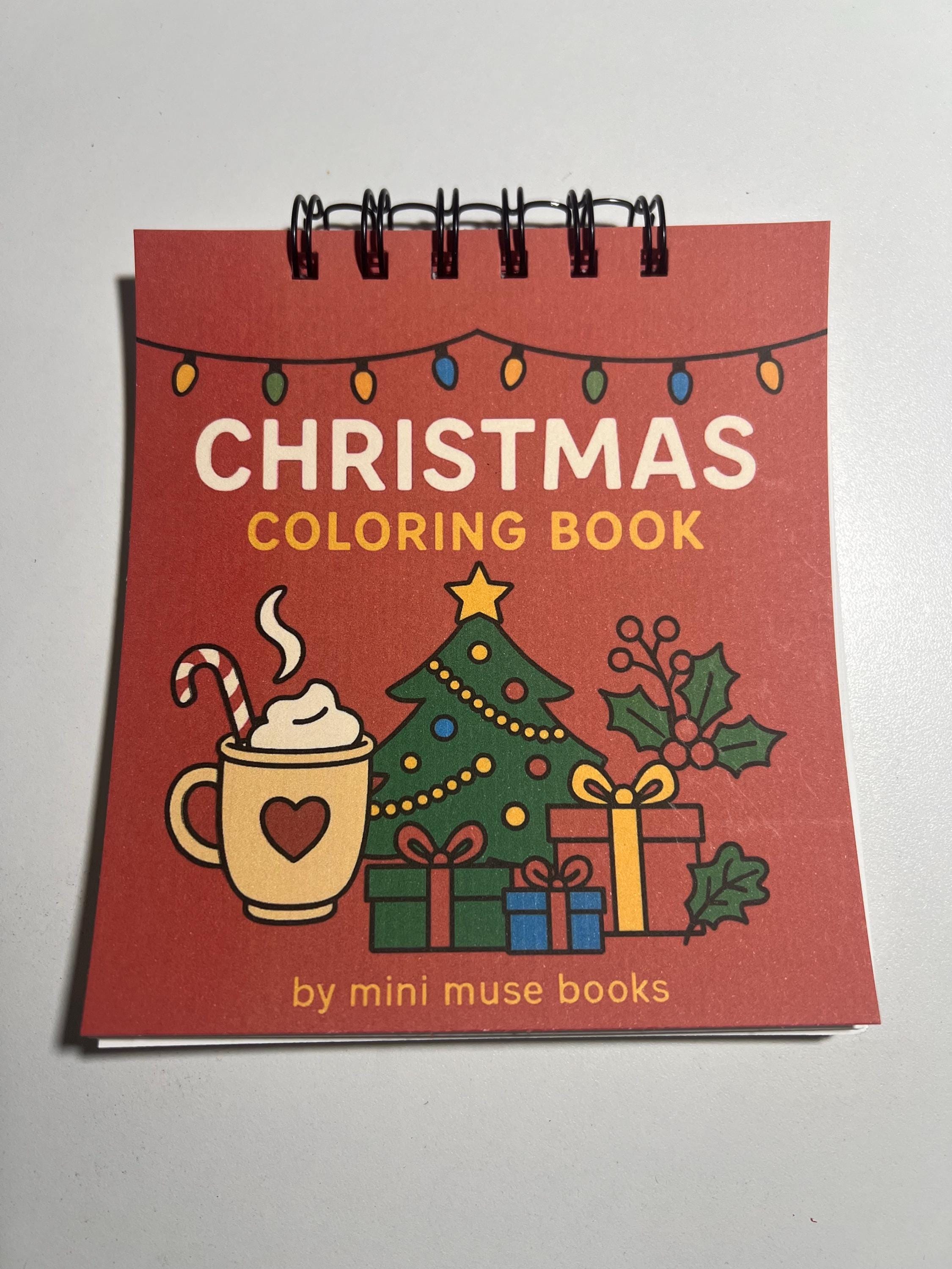 Mini Christmas Coloring Book – Cozy Holiday Illustrations, Stocking ...
