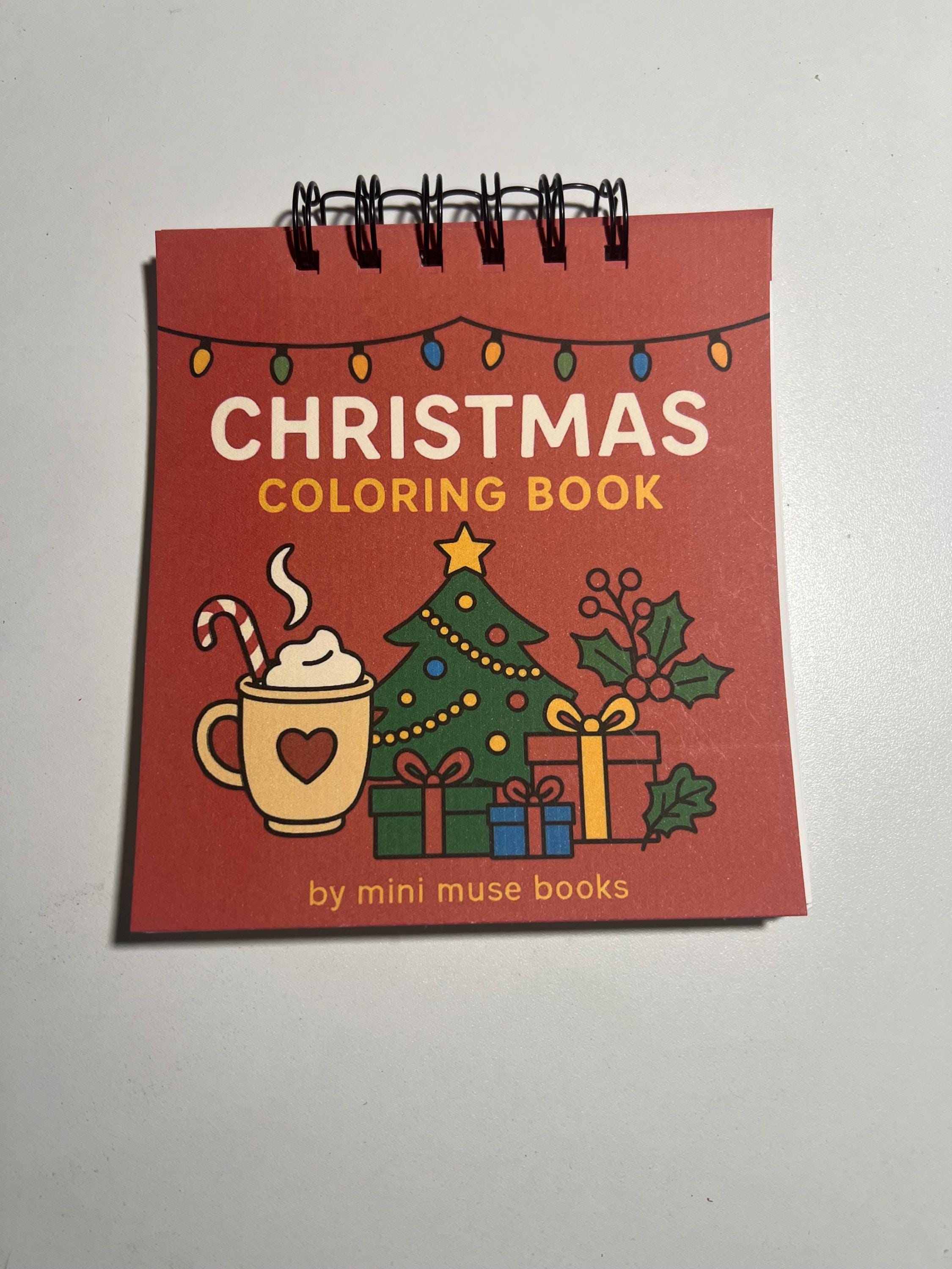 Mini Christmas Coloring Book – Cozy Holiday Illustrations, Stocking ...
