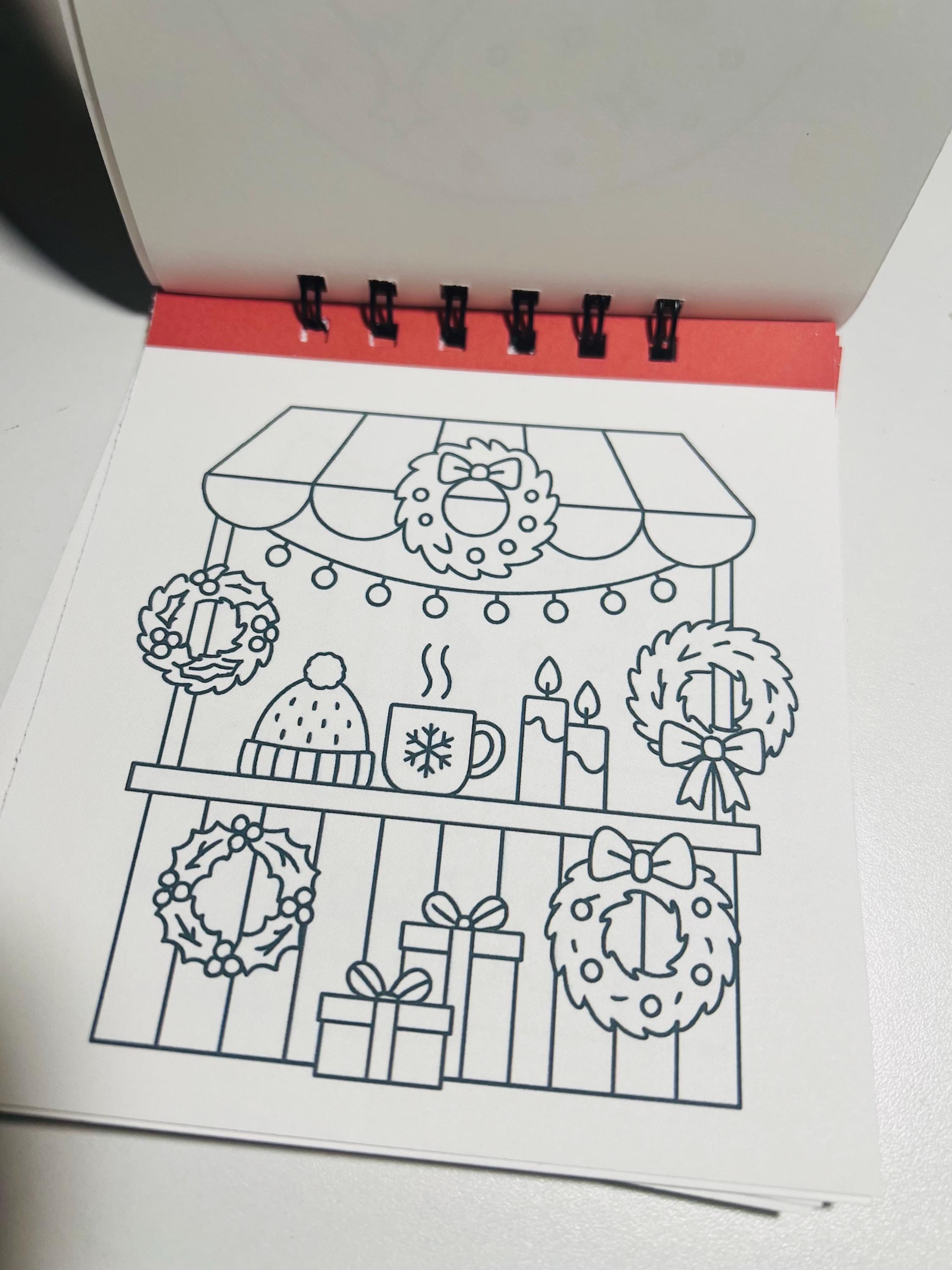 Mini Christmas Coloring Book – Cozy Holiday Illustrations, Stocking ...