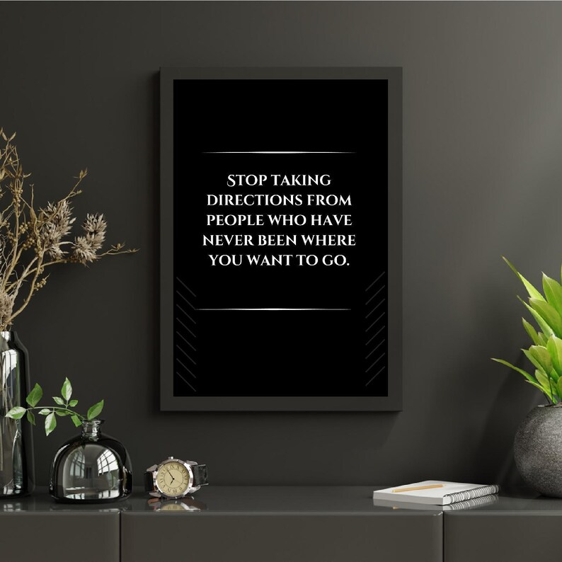 Motivational Wall Art for Home/office Decor. Wisdom is Power. Set ...