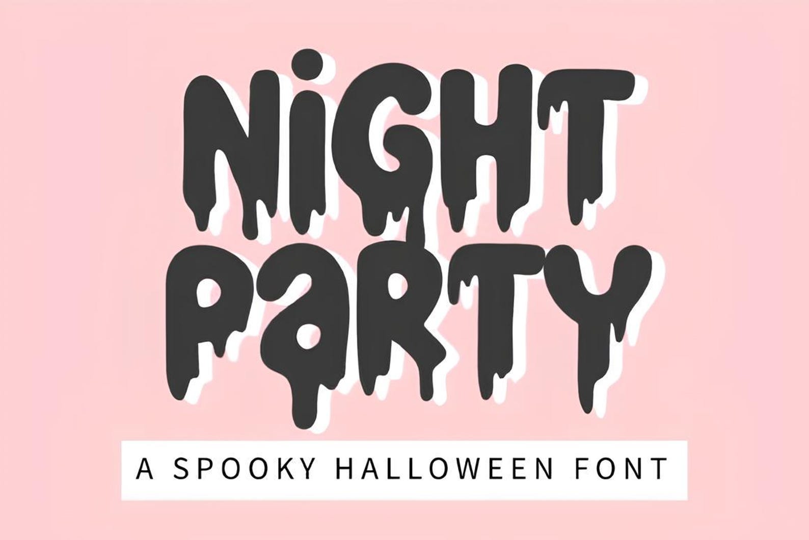 Night Party Font, Fun Fonts, Bold Typography, Festive Script, Digital ...