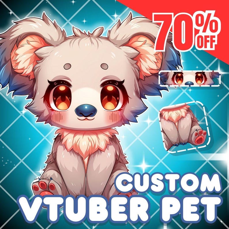Custom Vtuber Pet Mascot Live2d Anime Stream Companion PNG Model for ...