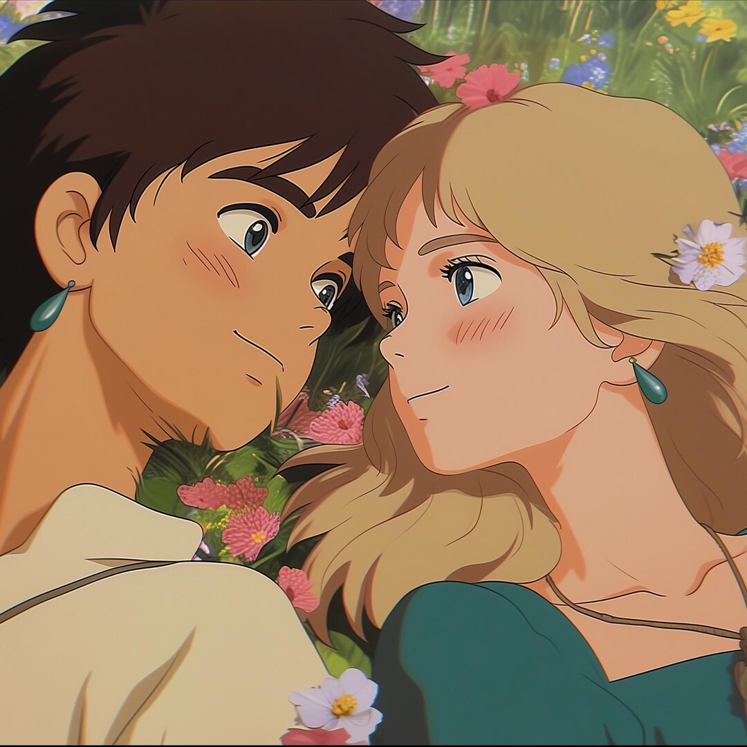 Custom Ghibli-style Anime Portrait: Personalized Family or Pet Art (PNG ...