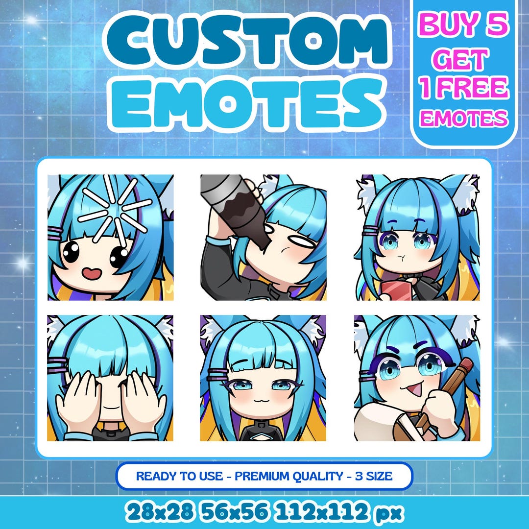 Custom Animated Emotes, Emojis, Sub Emotes for Your Twitch, Youtube ...