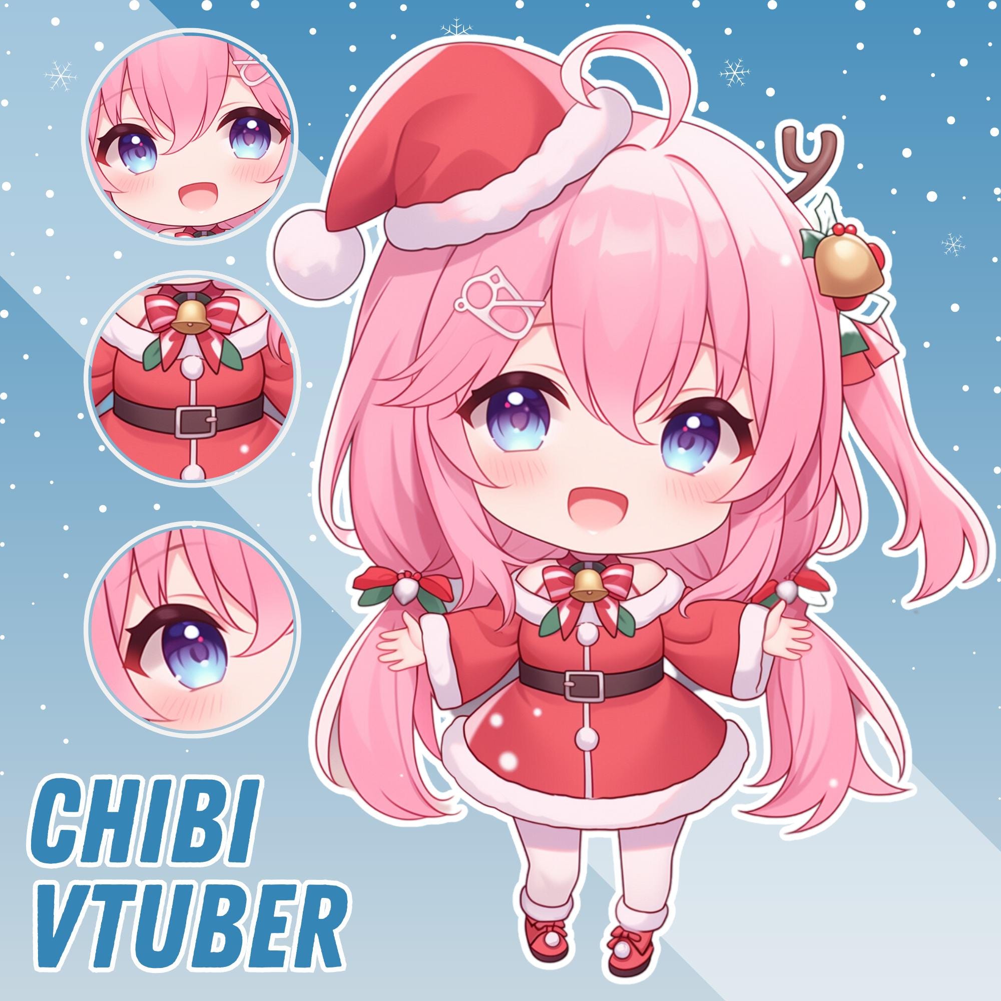 Custom Live2d Chibi Vtuber Commission Vtuber Assets Chibi Commission ...