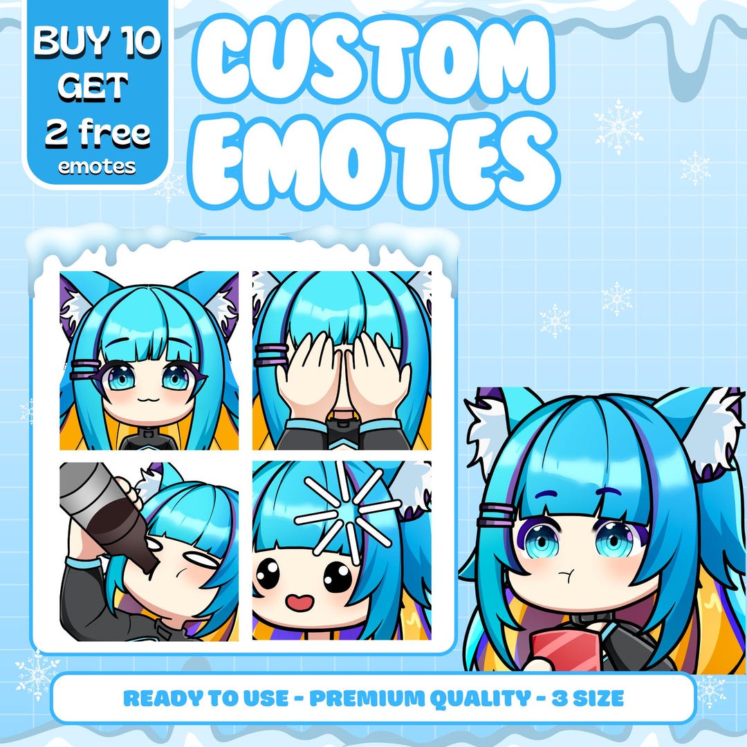 Custom Twitch Emotes or Kick Emotes Twitch Emote for Streamer Twitch ...