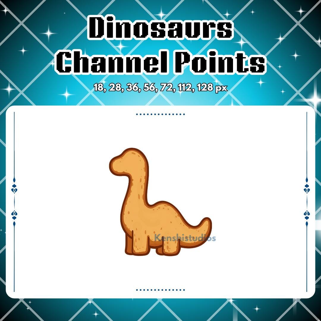 Dino Nuggie Channel Points - Chicken Nugget - Twitch Channel Point Icon ...