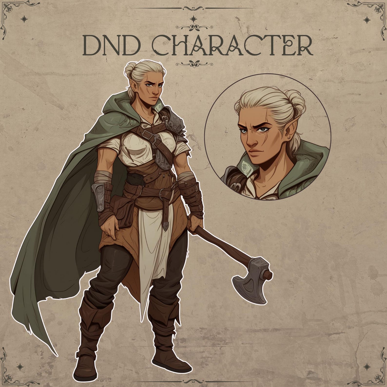 Custom Dnd Portrait, Fantasy Character Commission, RPG Custom Character ...