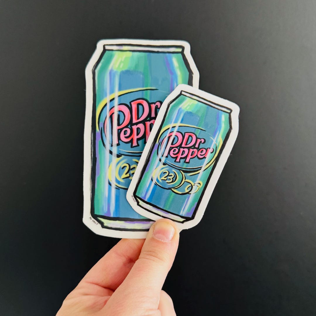 Dr Pepper Vinyl Sticker - Etsy