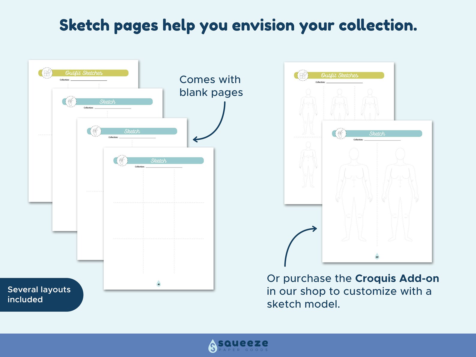 Wardrobe Planning Workbook-pdf Printable-sewing Knitting-letter Size-8 ...