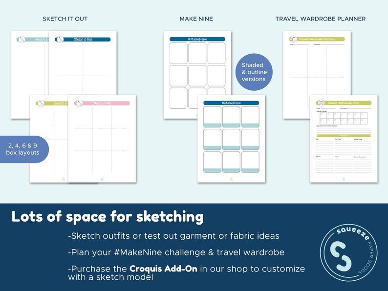 Sewing Planner Printable PDF Sewing Project Planner - Etsy