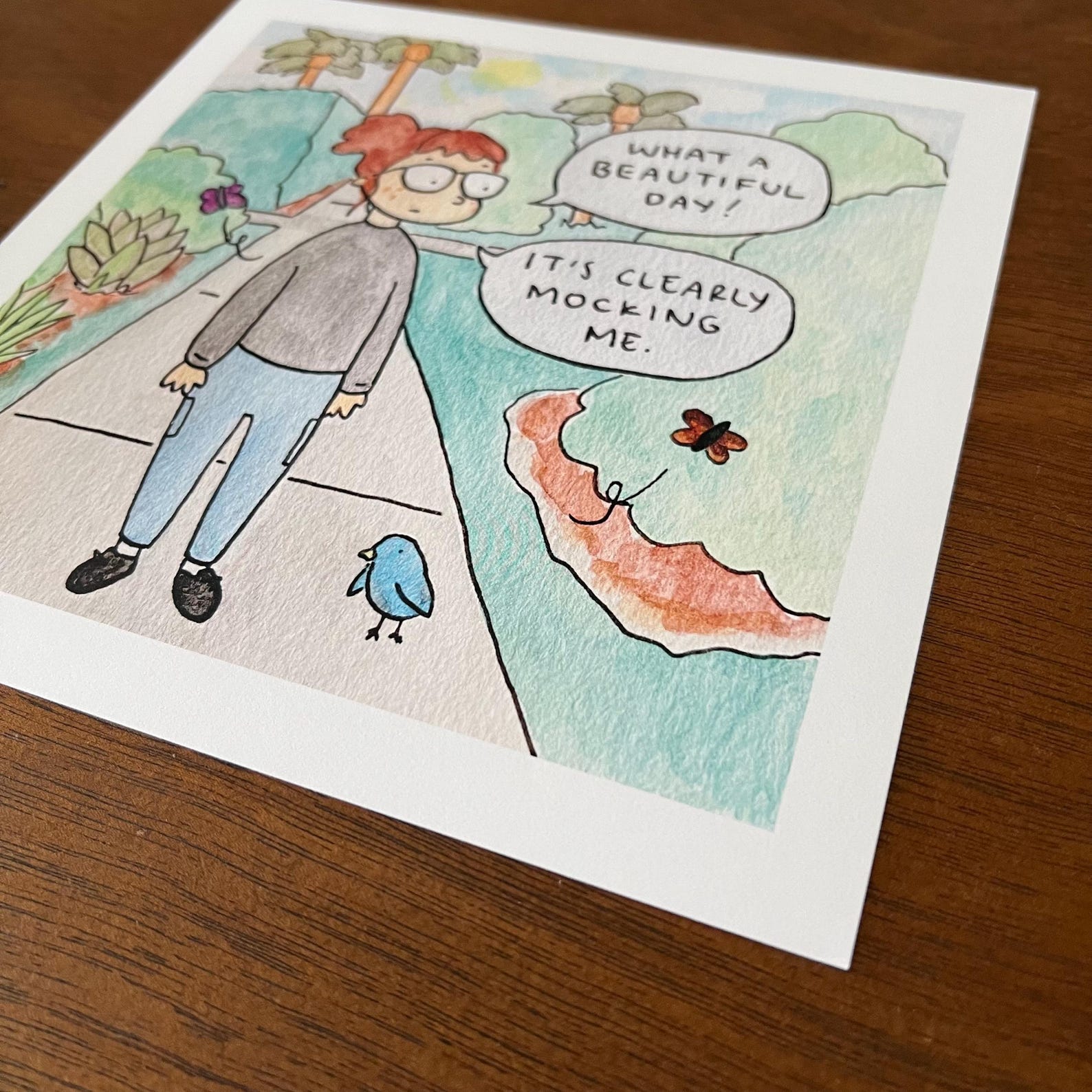 Art Print 'beautiful Day' Cartoon/comic Strip - Etsy