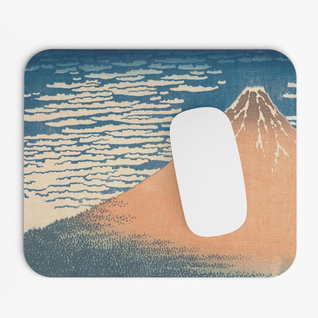 Japanese Mouse Pad Mountain Landscape Painting Desk Decor Minimalist ...
