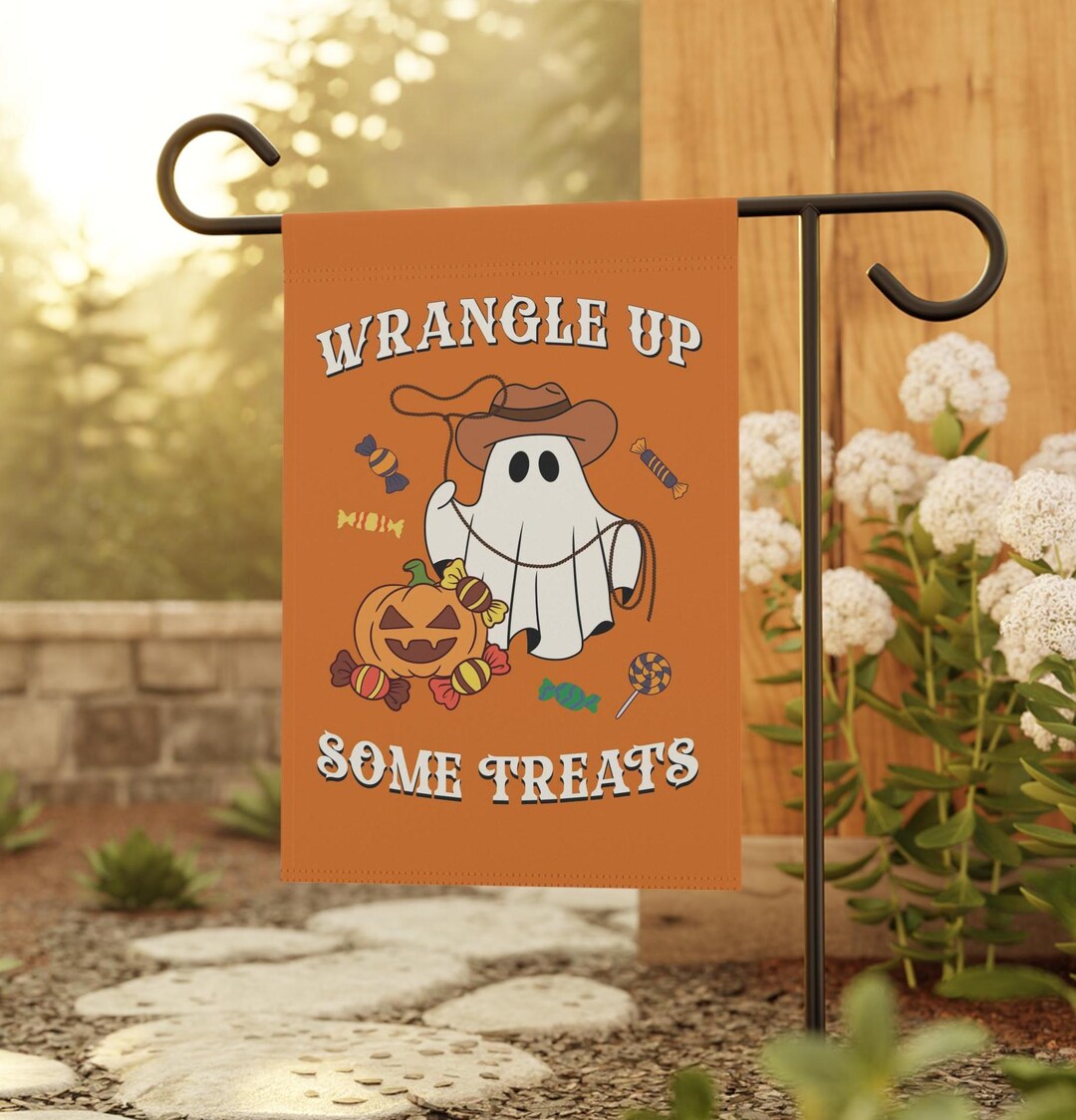 Wrangle up Some Treats Garden & House Banner, Western Home Decor, Fall ...