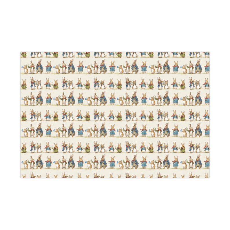 Peter Rabbit Gift Wrap, Bunny Rabbit Paper Wrapping Paper for Holidays ...