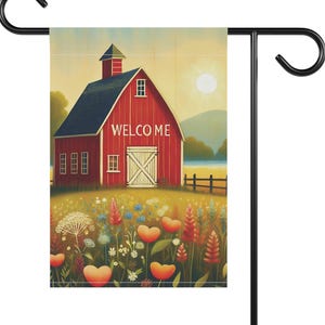 Farmhouse Welcome Garden & House Banner Western Art Yard Sign ...