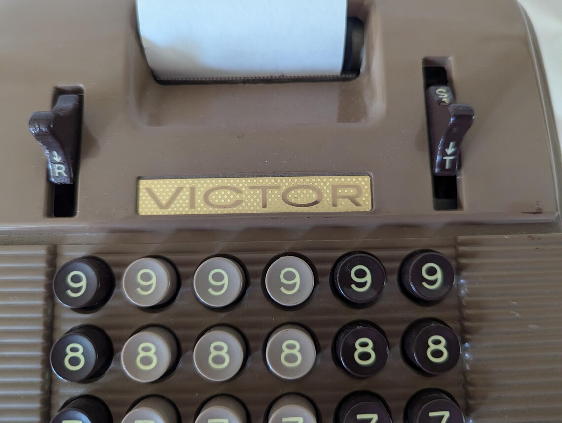 Vintage Victor Manual Adding Machine Vintage Office Supplies. - Etsy