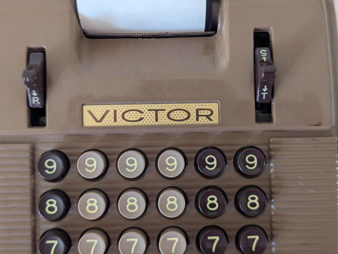 Vintage Victor Manual Adding Machine Vintage Office Supplies. - Etsy