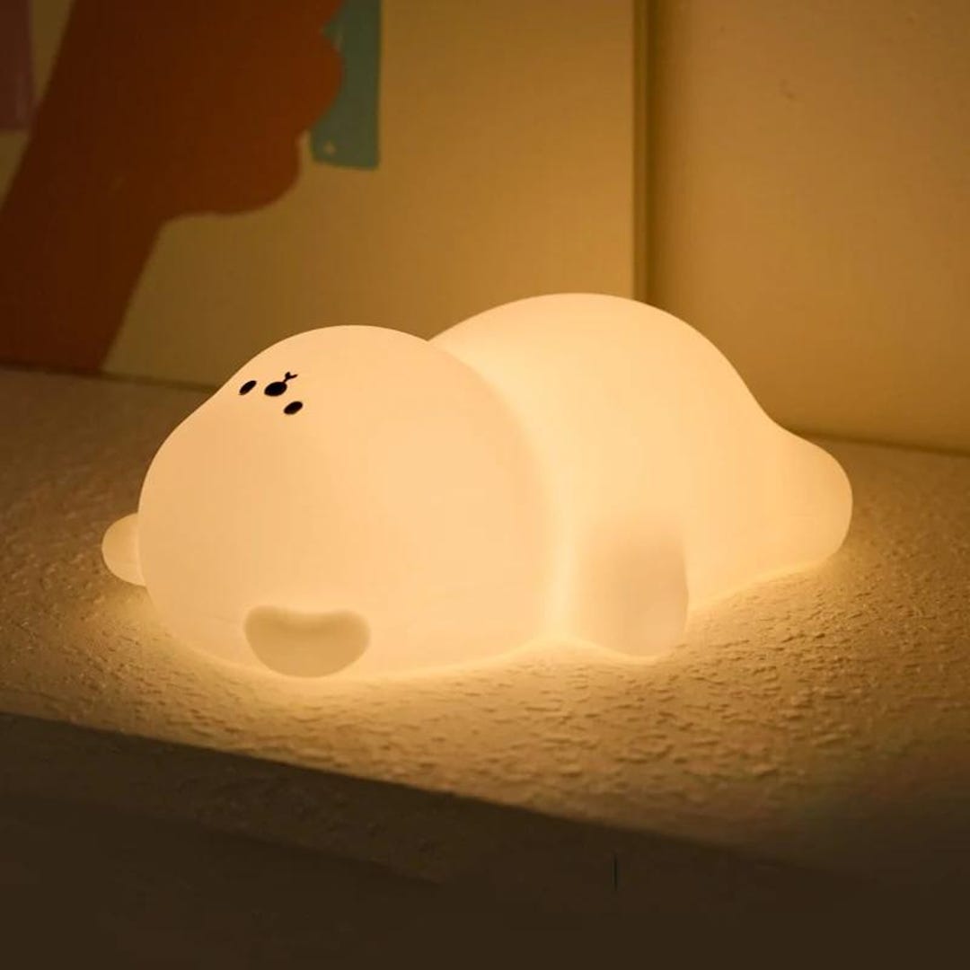 Bear Night Lamp Bed Side and Desk Lamp, Soft & Cute Bear Lighting ...