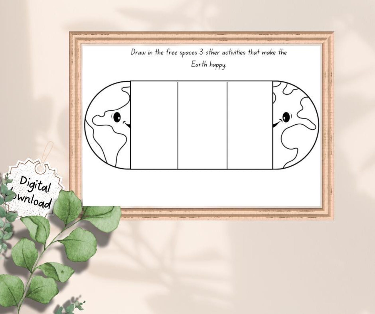 Save Earth Activity Foldout | Printable Eco-friendly Educational Craft ...