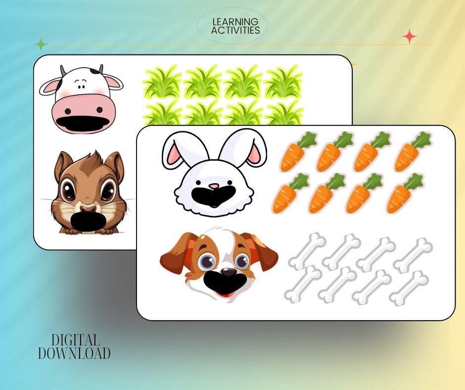 Animal Feeding Activity , Sensory Activity With Animals,printable ...