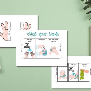 Wash Your Hands Coloring Page | Kids Handwashing Printable | Foldout ...