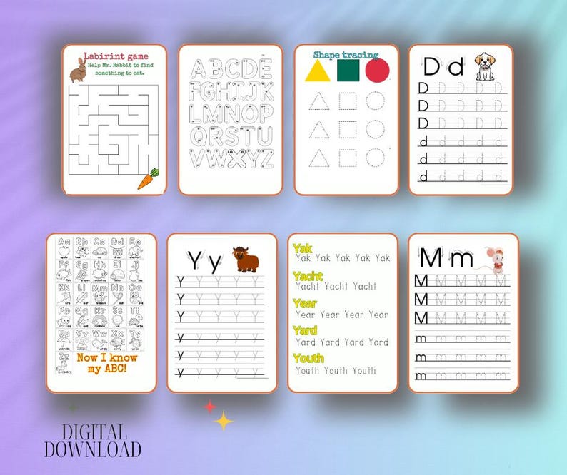 My First ABC Tracing Book. Preschool Worksheets for Toddlers ...