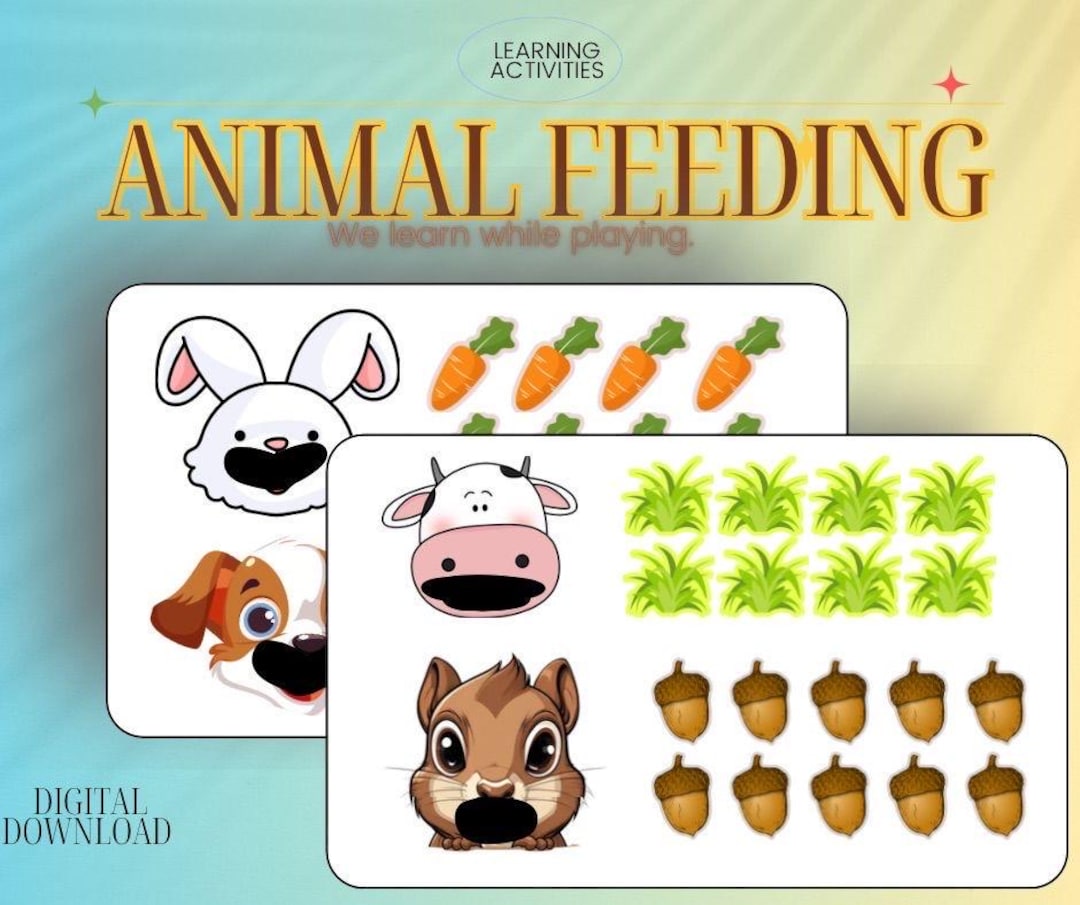 Animal Feeding Activity , Sensory Activity With Animals,printable ...