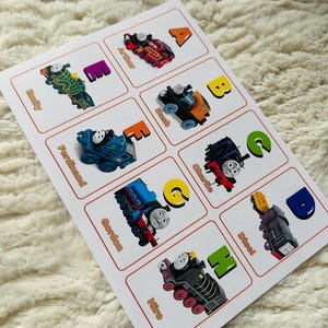 Thomas Trains Alphabet, Thomas and Friends, Alphabet Flash Cards ...