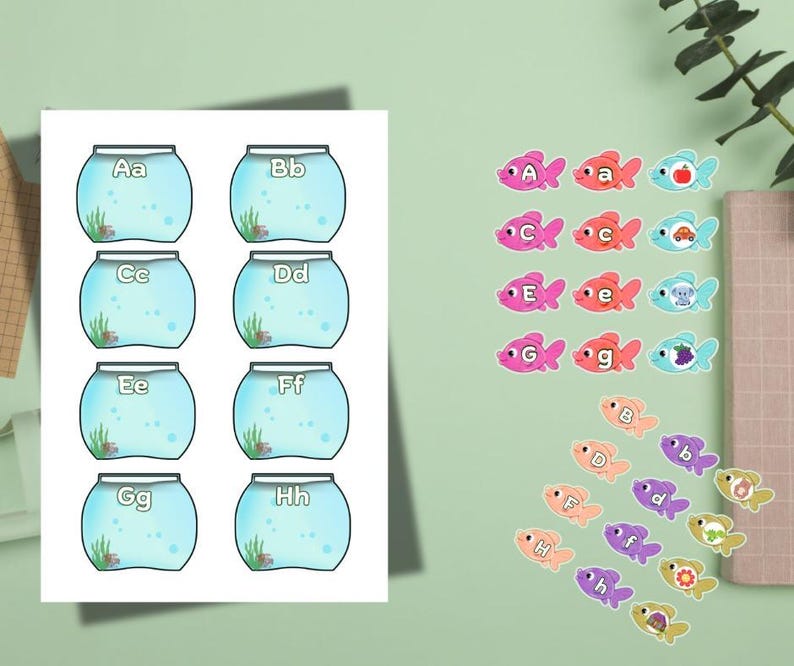 Fish ABC Matching Activity | Alphabet Matching Game for Kids ...