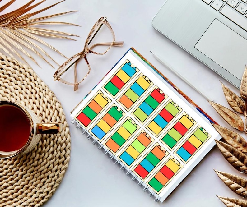 Building Blocks Matching Activity – 20 Printable Cards | Digital ...