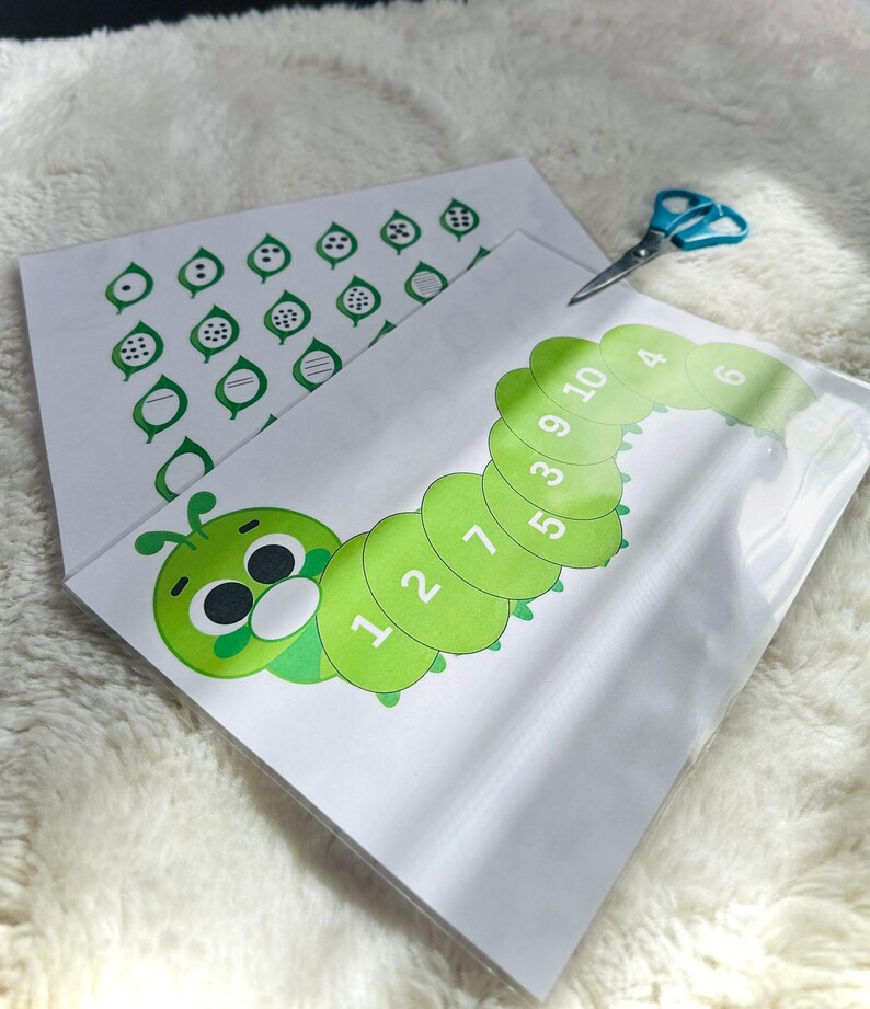 Hungry Caterpillar, Easy Maths, Learning Mats, Counting Math Matching ...