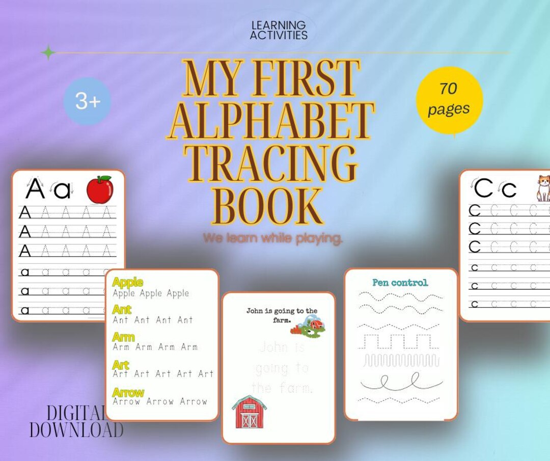 My First ABC Tracing Book. Preschool Worksheets for Toddlers ...