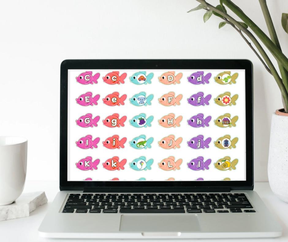 Fish ABC Matching Activity | Alphabet Matching Game for Kids ...