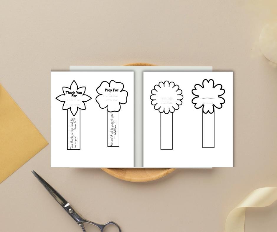 Printable Prayer Flower Pot for Kids | Christian Craft Activity | Color ...