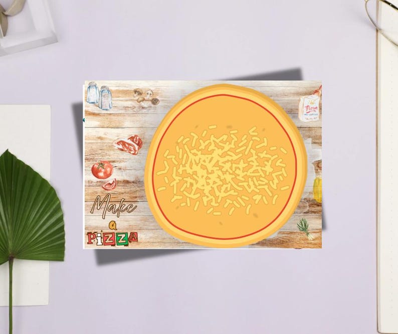 Make a Pizza| Printable Educational Activity for Kids | Digital ...