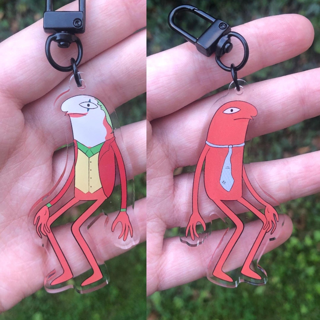 Smiling Friends Allan Keychain Reversible - Etsy