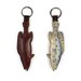 Fish Key Ring, Leather Fish Keychain, Fisherman, Gifts for Him, Fishing ...