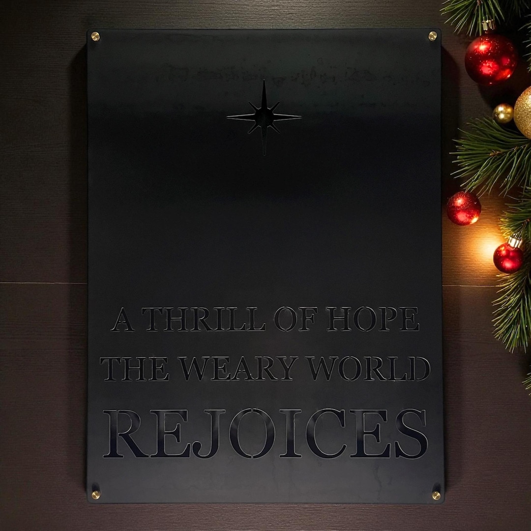 Metal Christmas Sign | Double-layer Steel Holiday Home Decor - Etsy