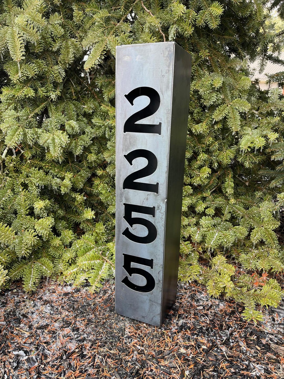 Home Address Solar Pillar "personalizable" - Etsy