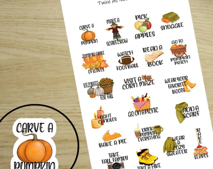 Fall Quality Time Stickers Seasonal Family Time Planner Stickers Kid ...