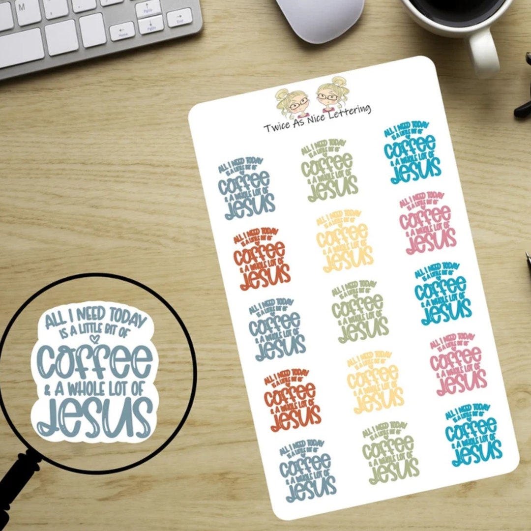Religious Stickers, Half Sheet Stickers, Stickers for Planning ...