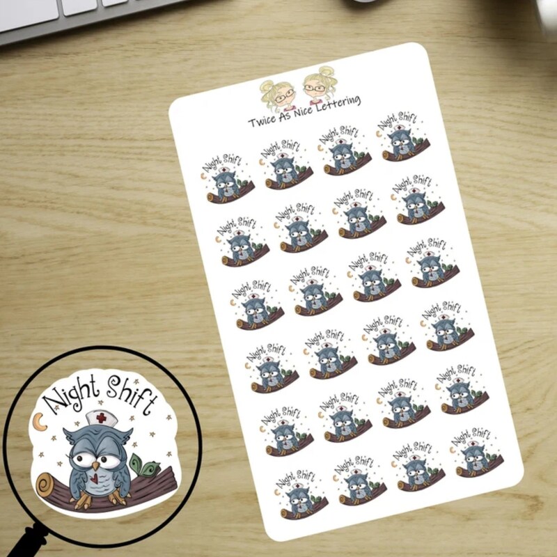 Night Shift Planner - Etsy